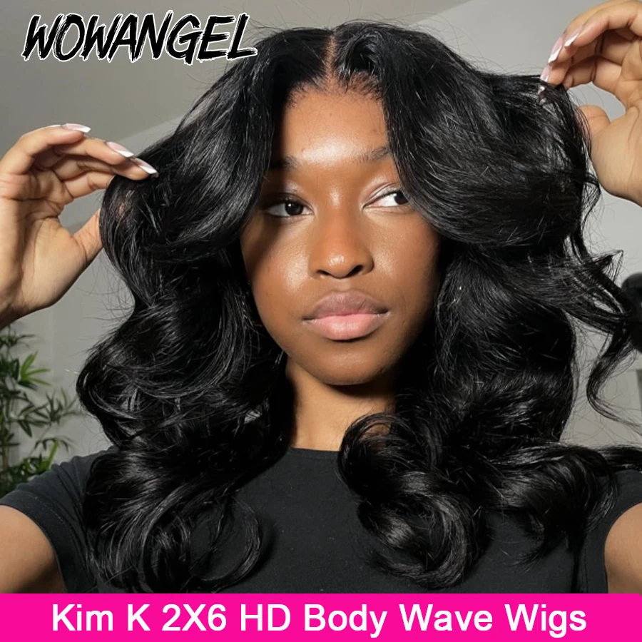 Wow-Angel-2x6-HD-lace-Closure-Wigs-Body-Wave-Human-Hair-Wig-Deep-Middle ...
