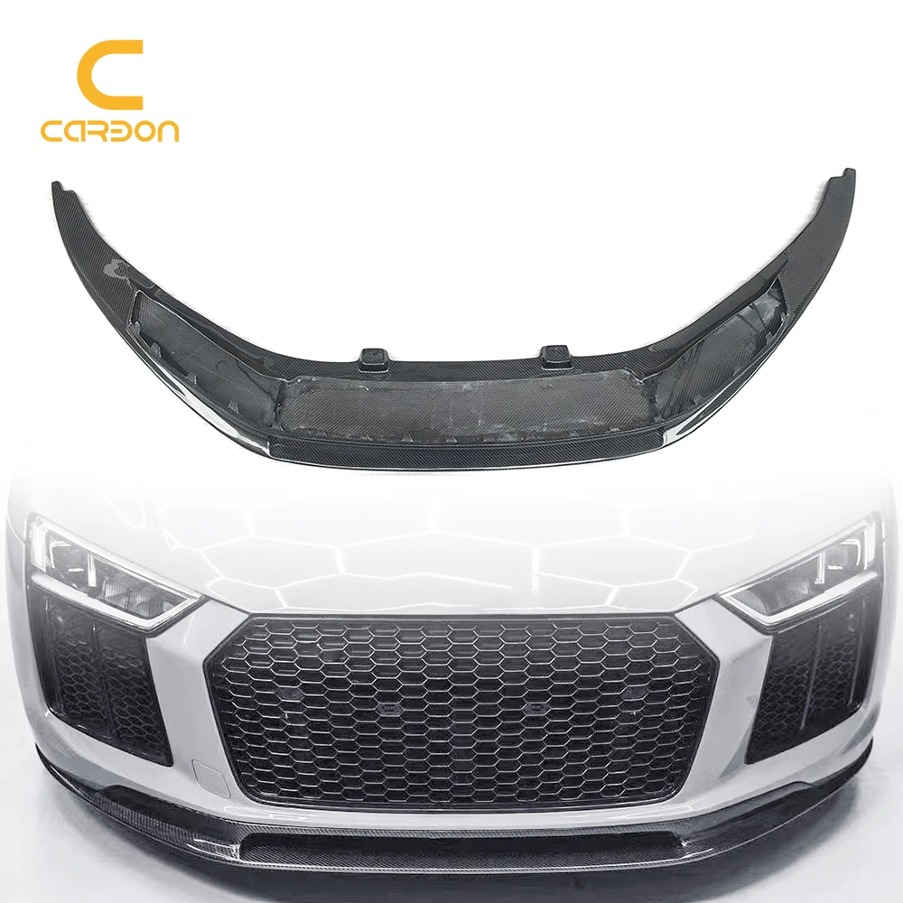 Carbon-Fiber-Front-Bumper-Lip-Chin-Spoiler-For-Audi-R8-Car-Front-Lip ...