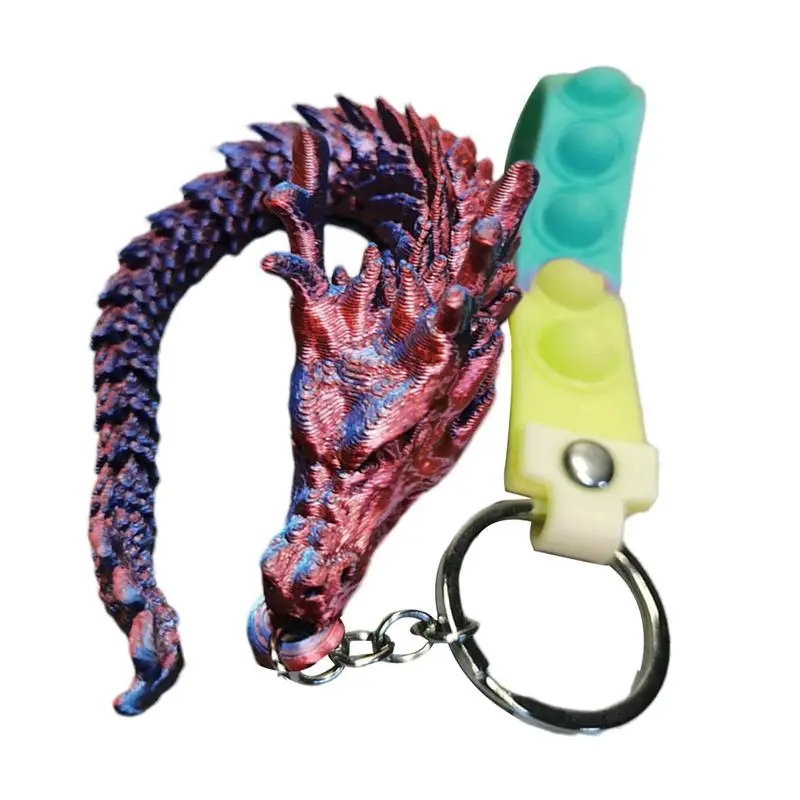 Dragon-Key-Ring-Crystal-Dragon-3D-Print-Fidget-Toy-Dragon-Figurine ...