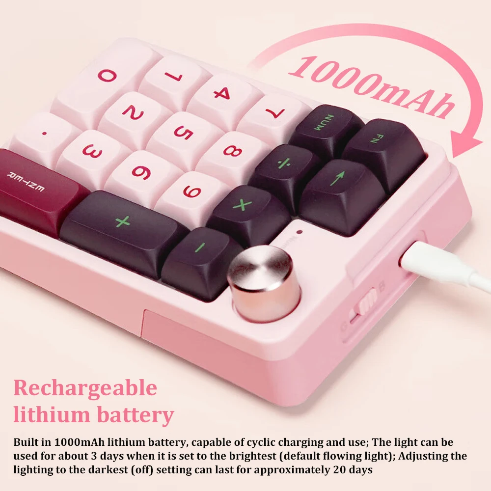 Mini-Keyboard-Keypad-RGB-Tri-Mode-Hot-Swap-Wireless-Gasket-Mechanical ...