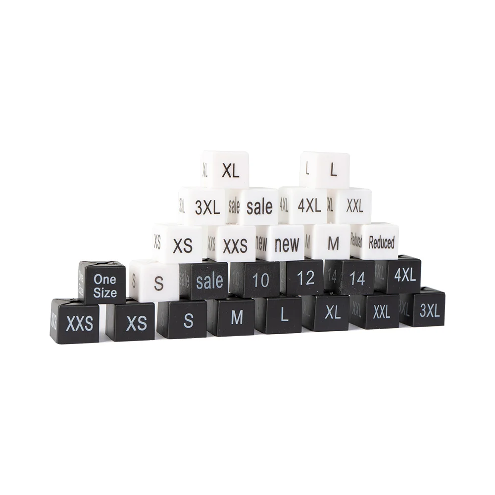 Square-Cube-Hanger-Size-Markers-Assortment-Buckle-Color-Coding-Hanger ...