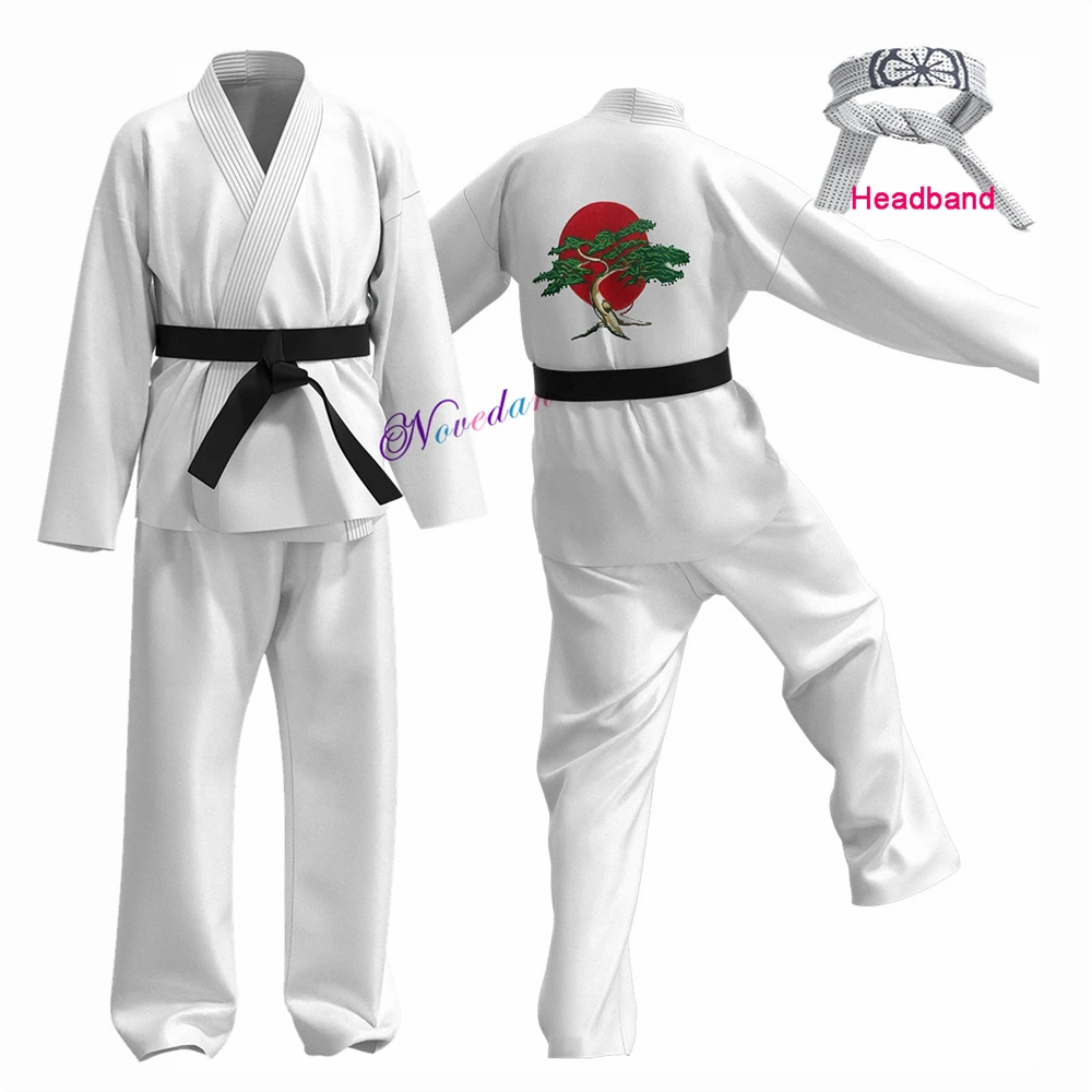 KOF Cobra Kai Anime Cosplay Traje para Crianças, Kimono Branco Uniforme ...