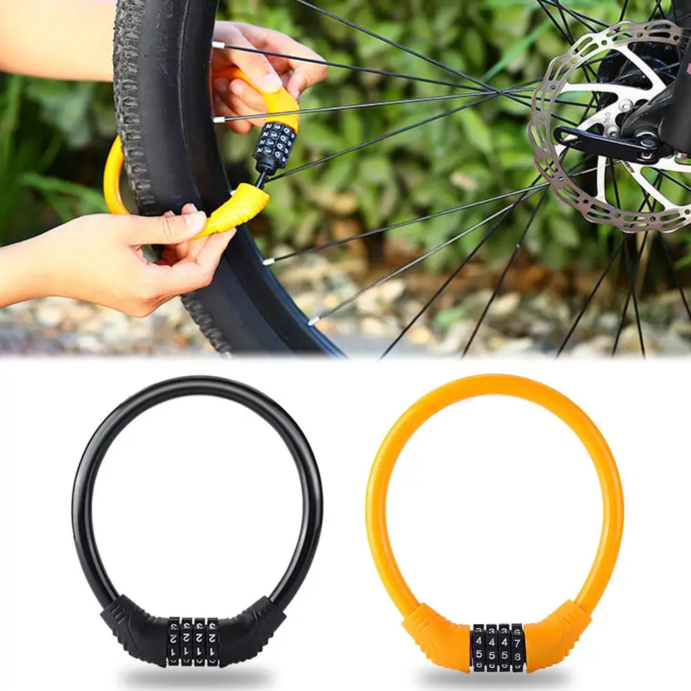 Bike-Safety-Lock-Anti-theft-Password-Security-Cable-Lock-Portable ...