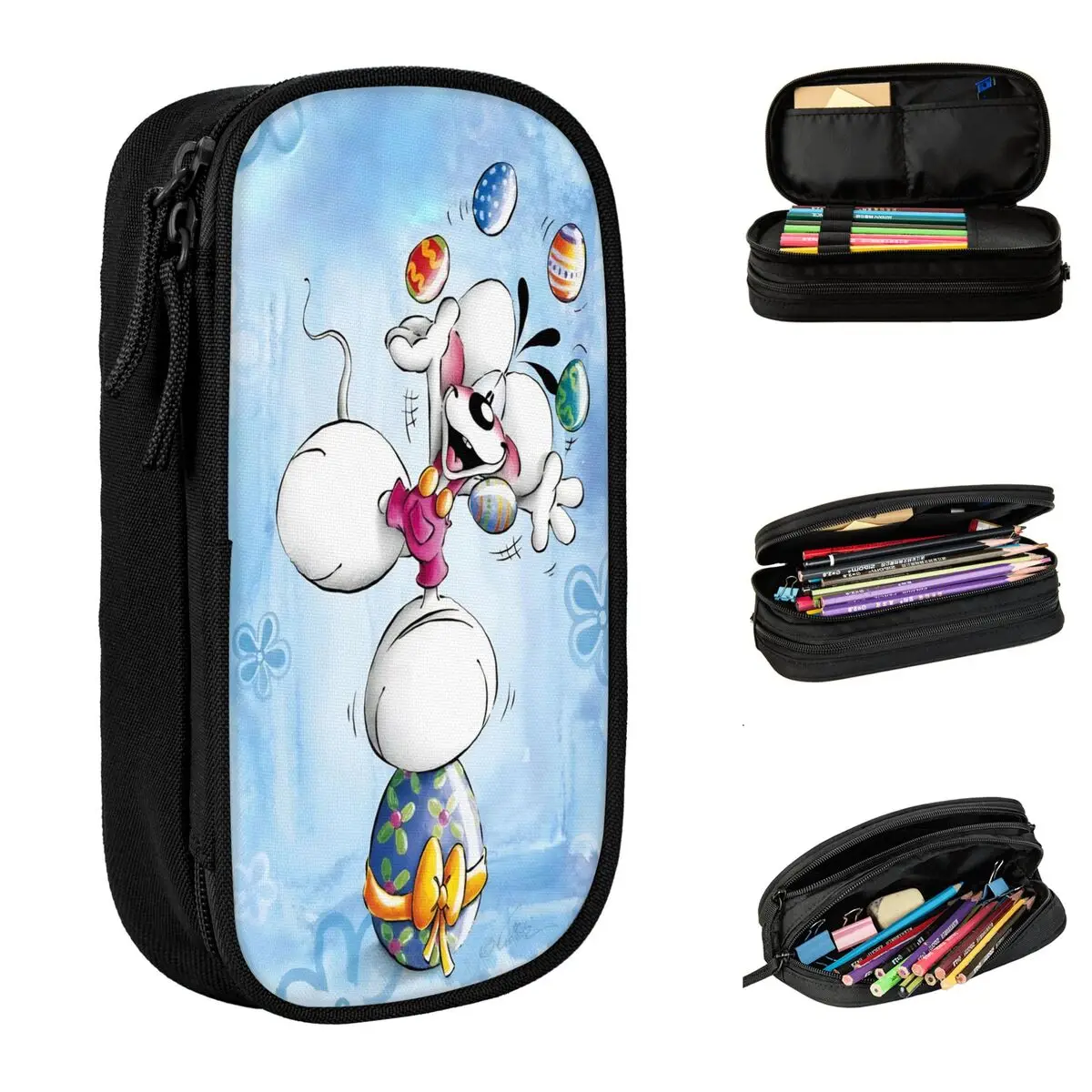 Cute Diddl Pencil Case School Pencil Cases Double Layer Boy Girl Lovely ...