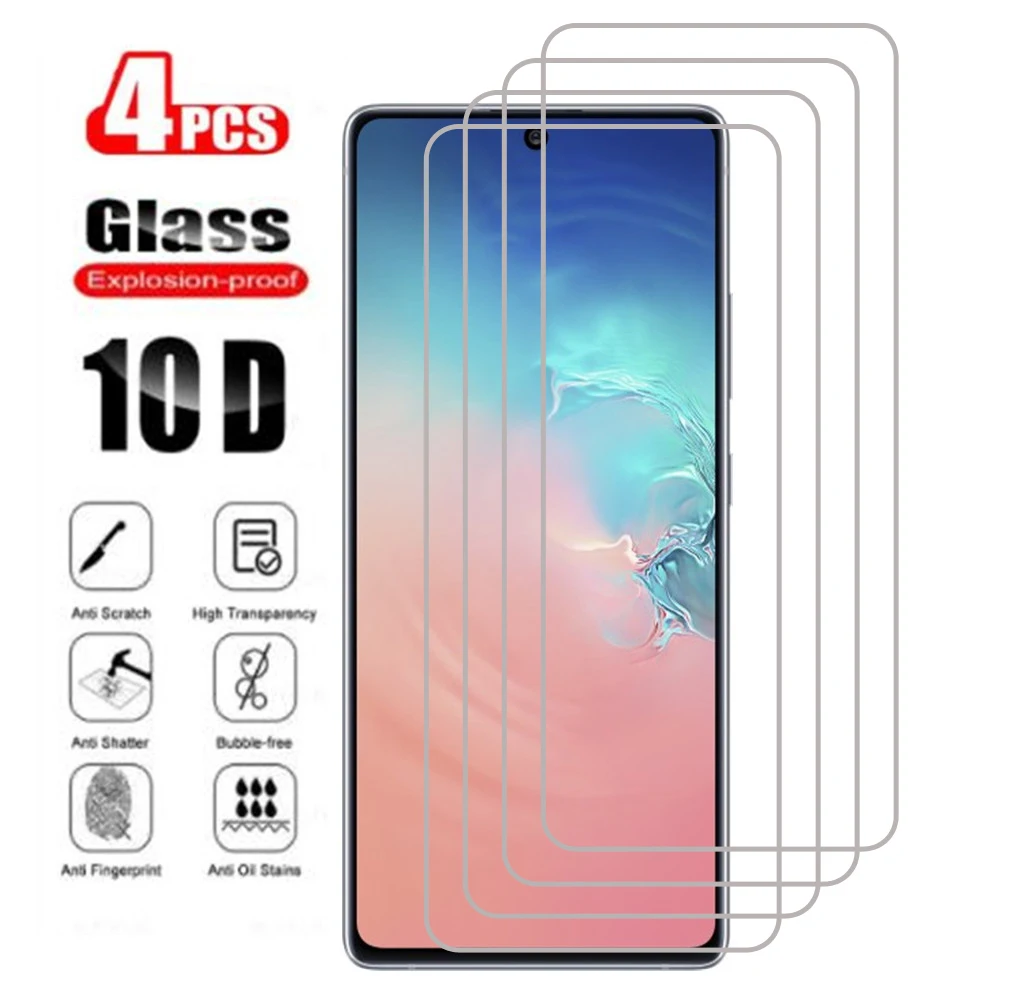 4pcs 9H Protection Tempered Glass For Samsung Galaxy S10 Lite S10E S20 ...
