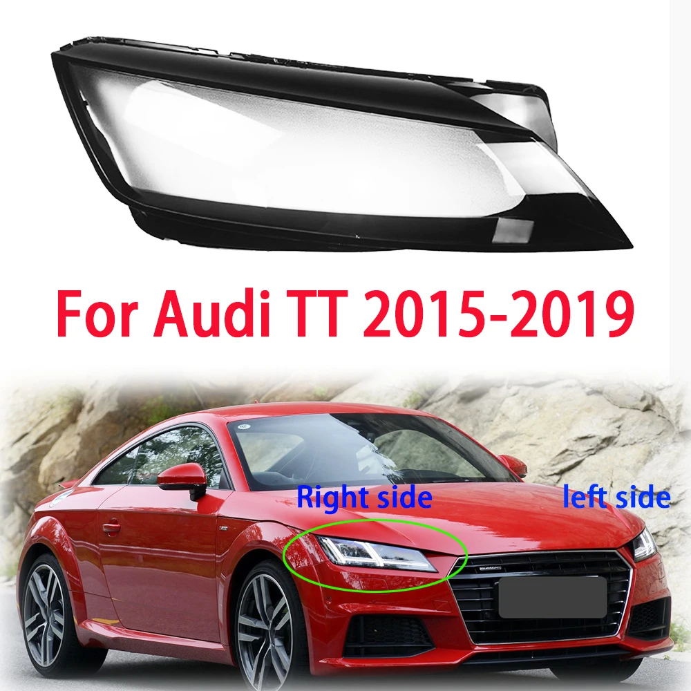 Fit For Audi TT 2015 2016 2017 2018 2019 Car Headlamp Cover Transparent ...