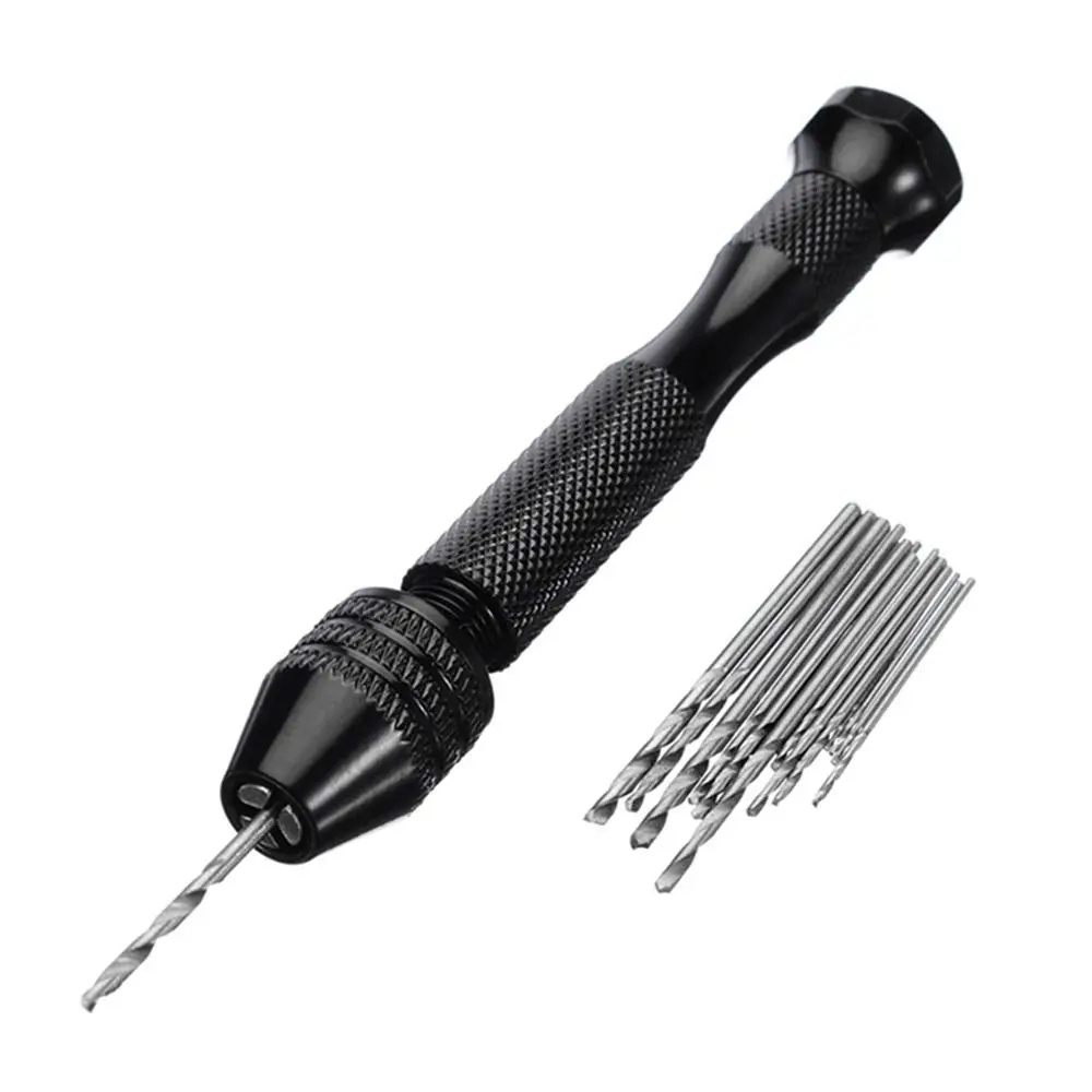 Adjustable-Manual-Hand-Drill-With-Keyless-Chuck-Mini-Micro-Aluminum ...