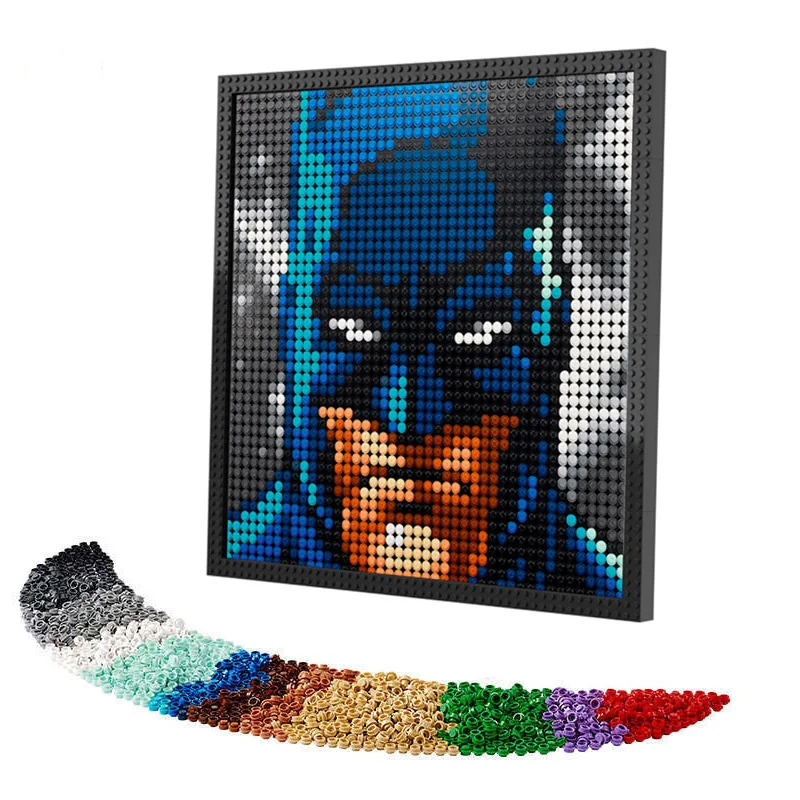 Pixel-Art-Block-Photo-DIY-Mosaic-MOC-Building-Blocks-Painting-Private ...