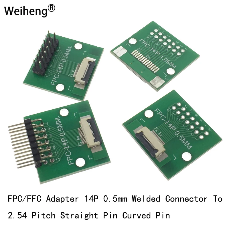 1PCS FPC/FFC 14P Flexible Cable Adapter Board Double-sided 0.5mm To 2 ...