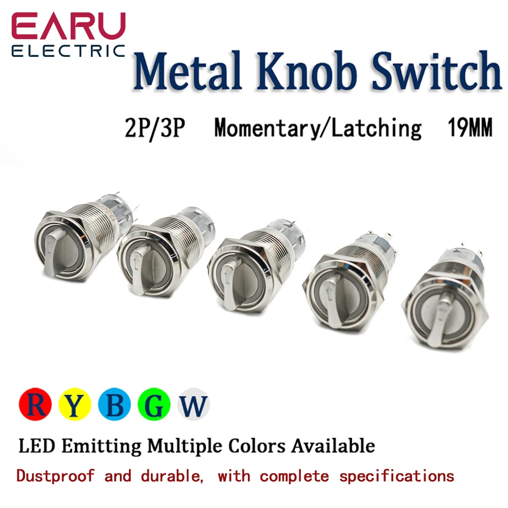 19MM-Self-return-Momentary-Self-locking-Fixation-Waterproof-DPDT-Metal ...