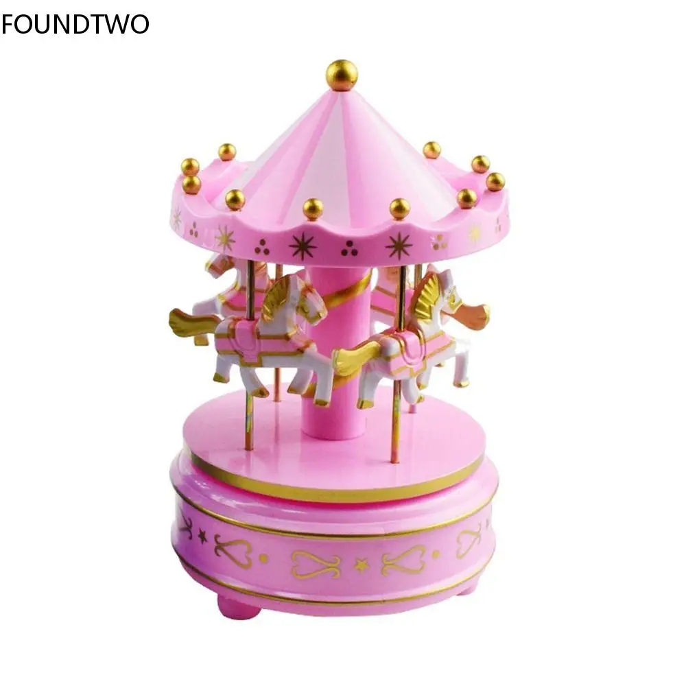 Merry-go-round-Music-Boxes-Wooden-Horse-Roundabout-Carousel-Musical-Box ...