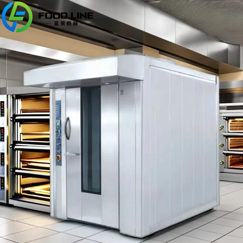 32 Tray Rotary Rack Oven Commercial Rotating Bread Oven Bakery Machine ...
