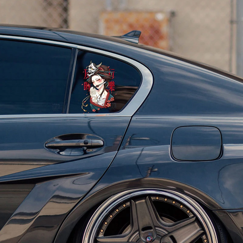 Japanese-Geisha-Charm-Car-Stickers-Auto-Decals-Flirt-JDM-Vinyl ...