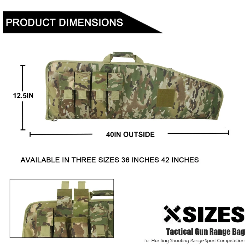 40 inch Soft Shotgun and Rifle Case Bags Single Scoped Carbine Long Gun ...