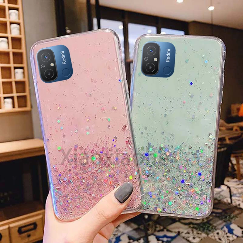 Ready-Stock-Phone-Case-for-Redmi-12C-Glitter-Star-Soft-TPU-Silicone ...