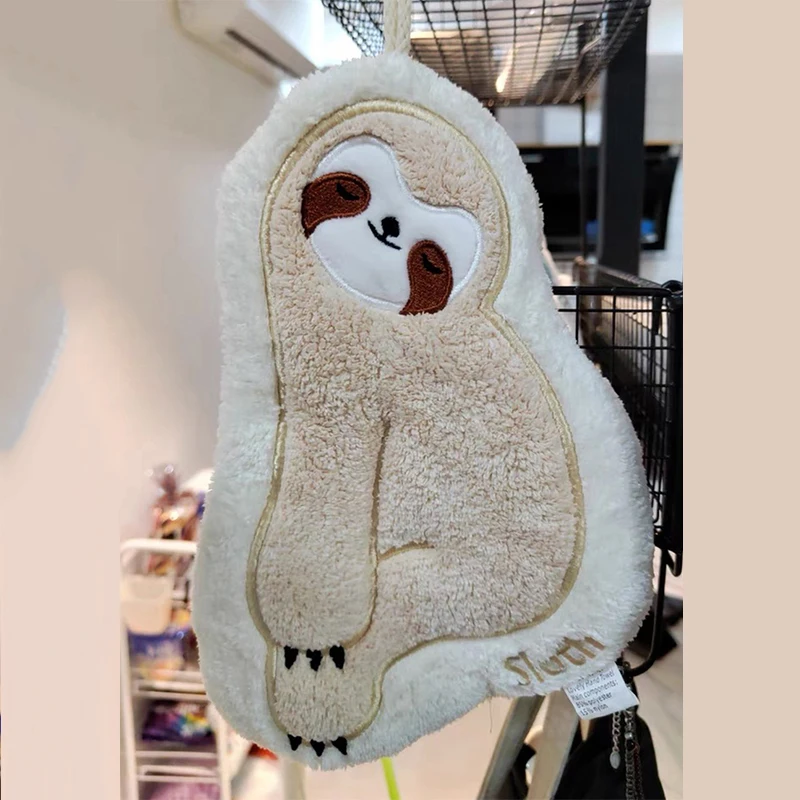 2-10PCS-Cute-Sloths-Soft-Thicked-Hand-Towels-High-Quality-Children ...