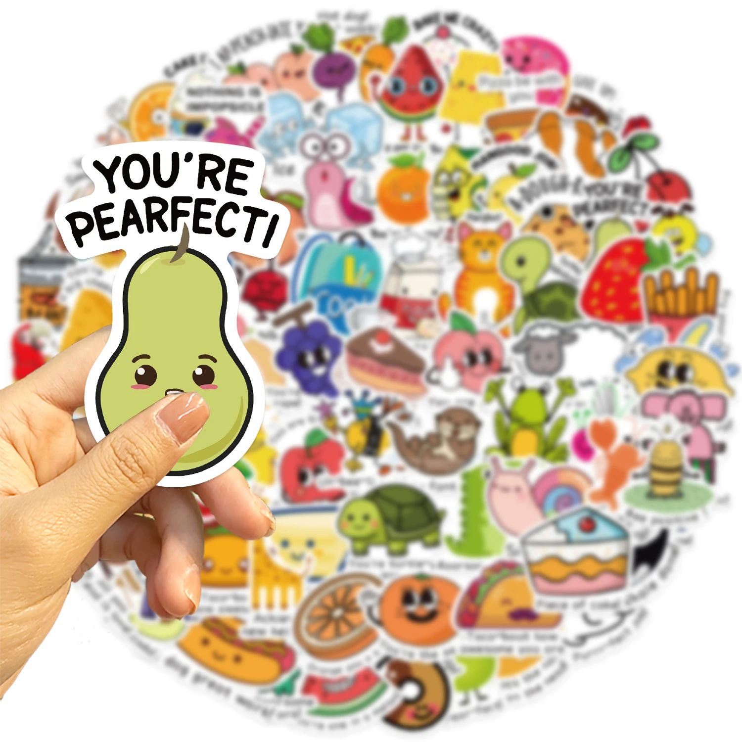 100-Pieces-Kids-Pun-Classroom-Vinyl-Stickers-for-Students-Teachers ...