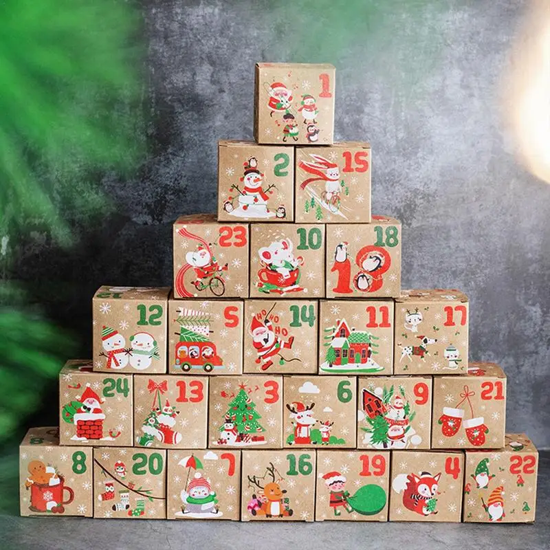 Christmas-Advent-Calendar-Boxes-24-Days-DIY-Calendar-Countdown-Gift ...