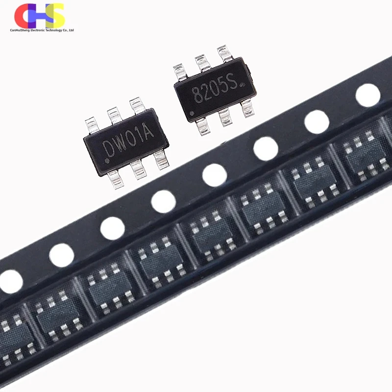 20-50pcs-FS8205S-DW01A-SOT23-6-FS8205-8205S-DW01-SOT-23-SMD-Lithium ...