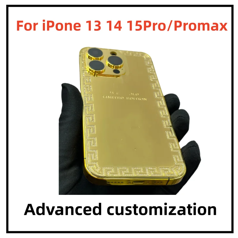 IPhone-13-14-15-Pro-Max-personalizado-Original-de-oro-de-24K-con-c-mara ...