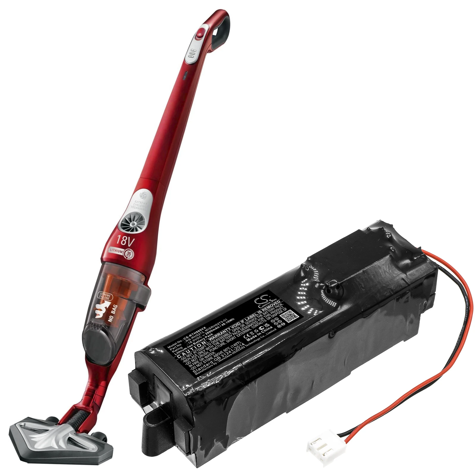 CS-2600mAh-Batterie-Pour-Rowenta-RH8911WH-2DO-RH8912WH-2DO-RH8919WH-2DO ...