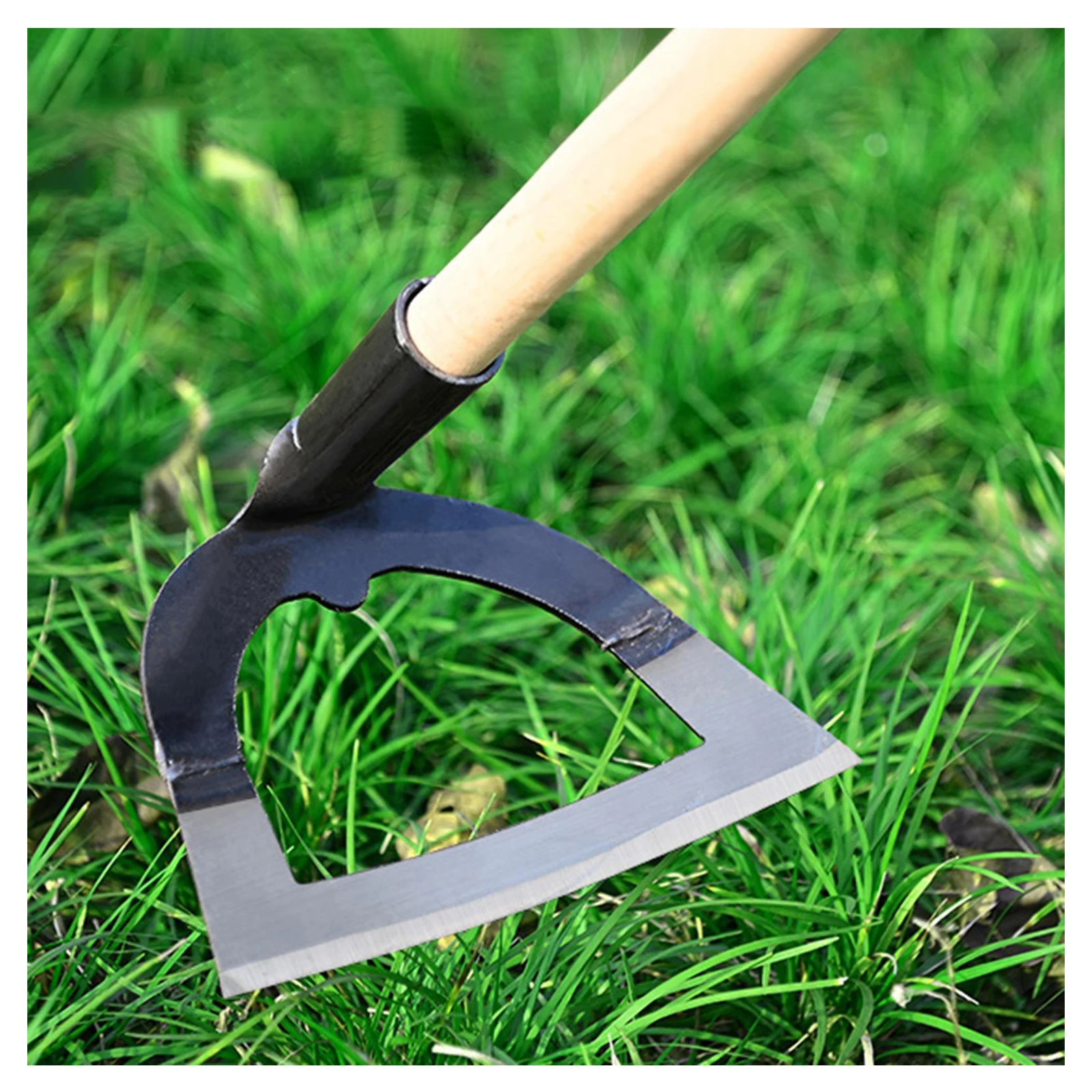Houe creuse de jardin en acier au manganèse durcie à la main pour ...