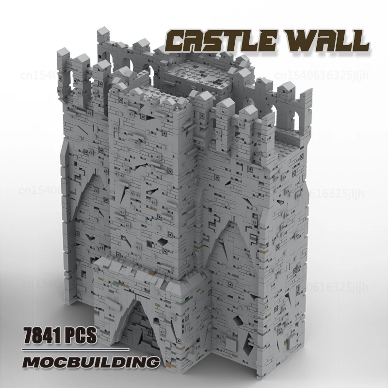 MOC Building Blocks Castle Wall Modular Bricks Architecture DIY ...