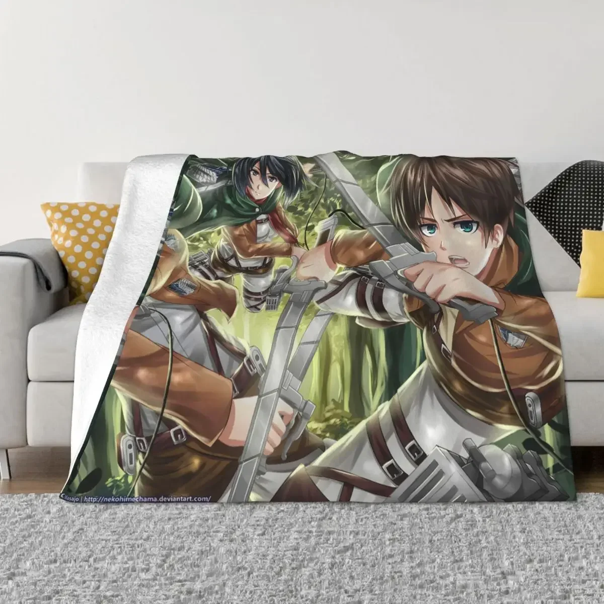 Attack-On-Titan-Flannel-Throw-Blankets-Shingeki-No-Kyojin-Anime-Blanket ...