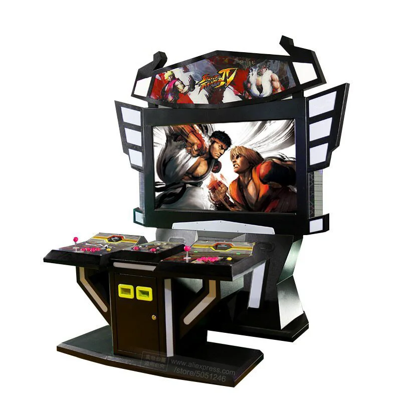 Adults Kids 55 Inch Screen Electronic Fighting Amusement Coin Operated ...