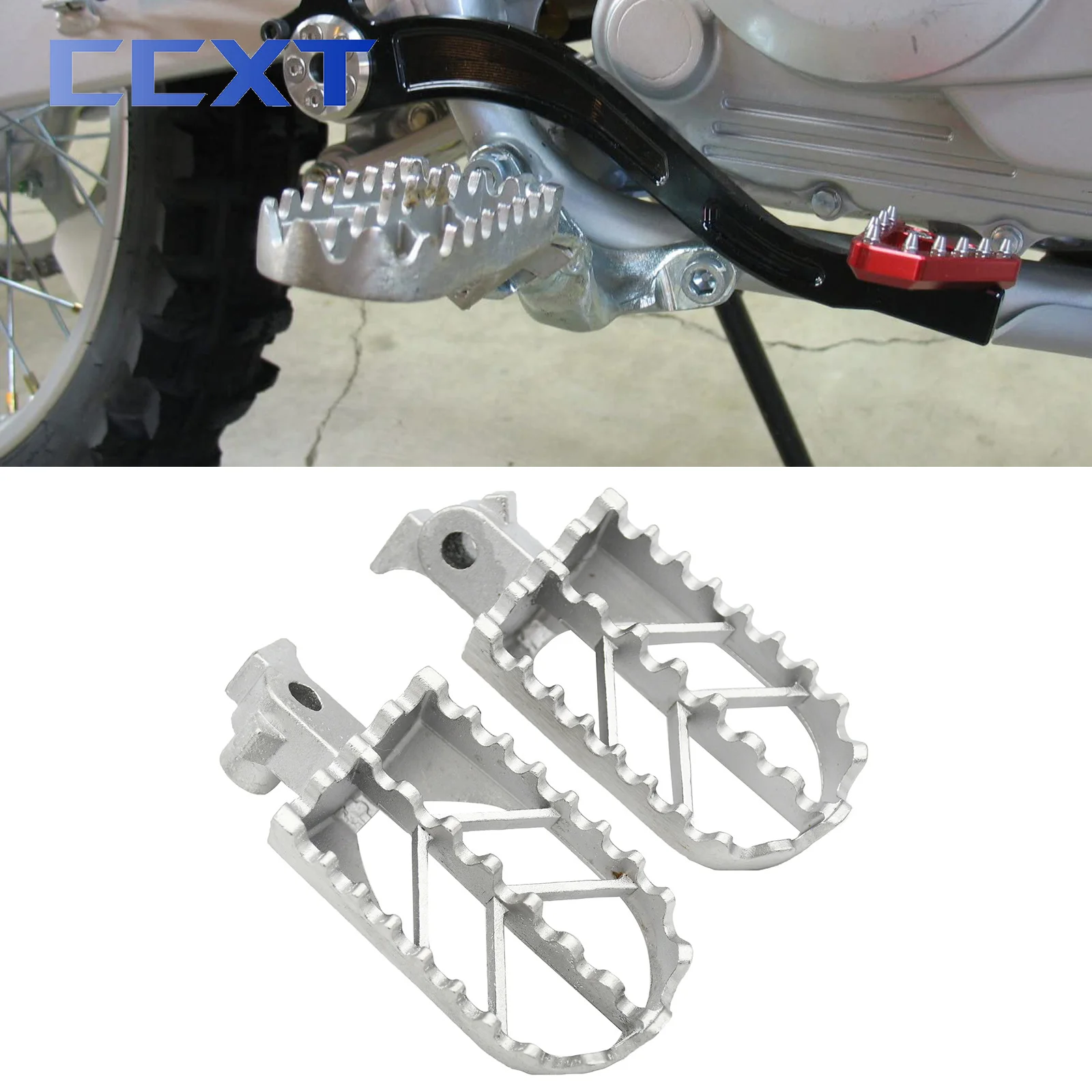 Motorcycle-Stainless-Steel-Foot-Rest-Pegs-Footpegs-For-Honda-CRF50-XR50 ...