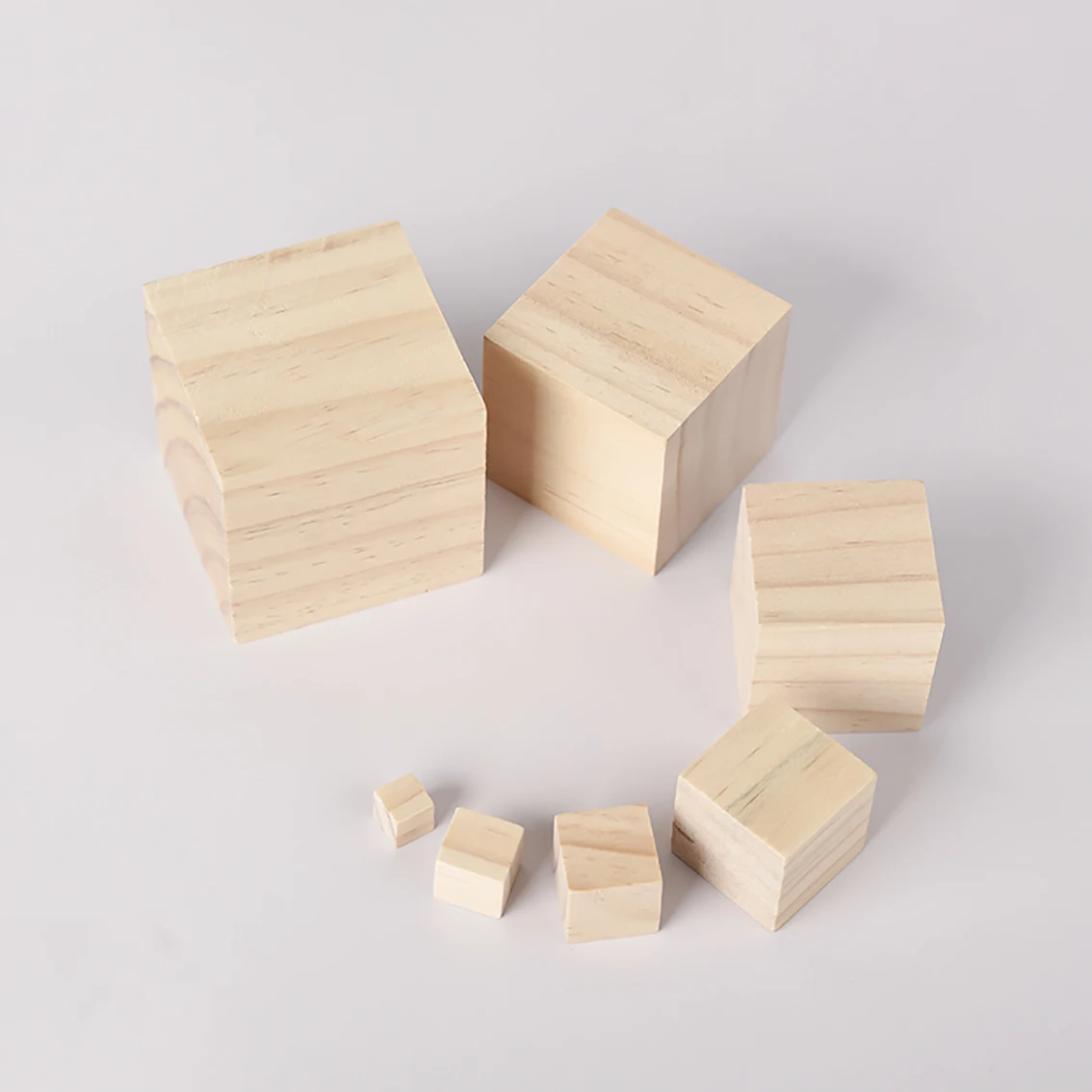 10-60mm-Square-Wood-Block-Unfinished-Wooden-Cubes-DIY-Model-Material ...