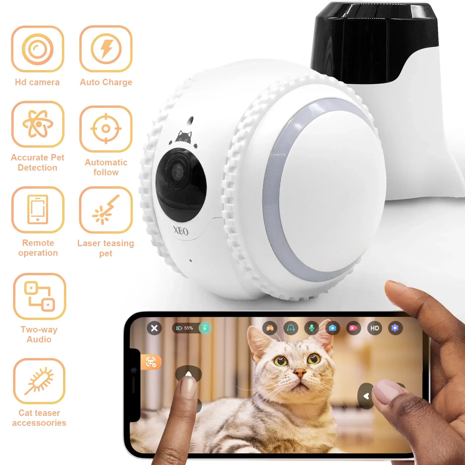 XBO-Pet-Cat-Camera-Computador-Reconhecimento-AI-Fun-o-de-Voz ...