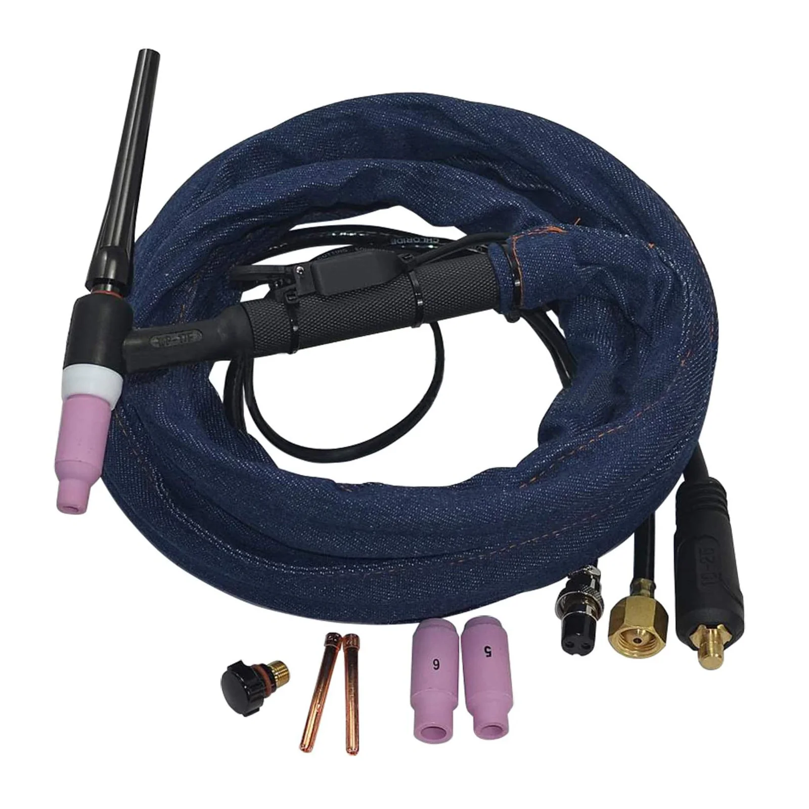 WP 17F 12R 12 Foot 150Amp Tig Welding Torch Complete With Flexible Head ...
