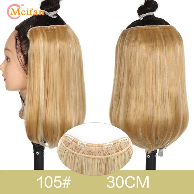 U shaped synthetic hair extensions