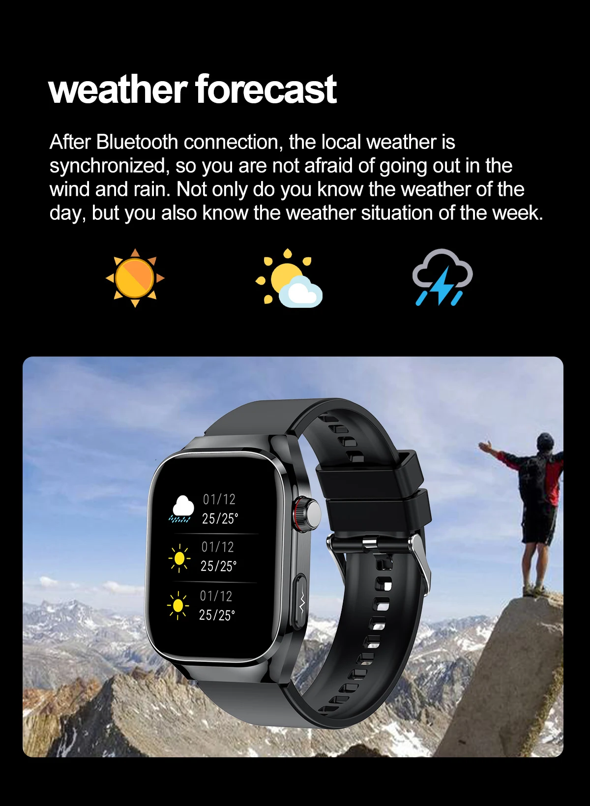 Medical Grade Health Smart Watch Man AMOLED ECG Physical Examination ...