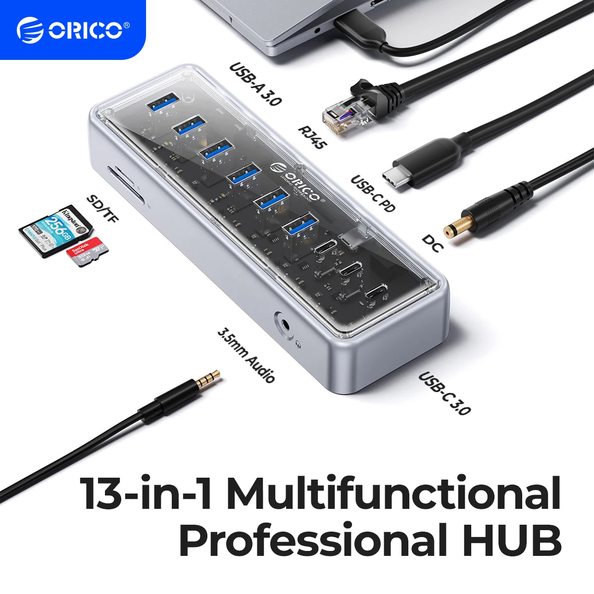ORICO-Metallic-USB3-1-Hub-5Gbps-High-Speed-Transmission-13-Ports ...