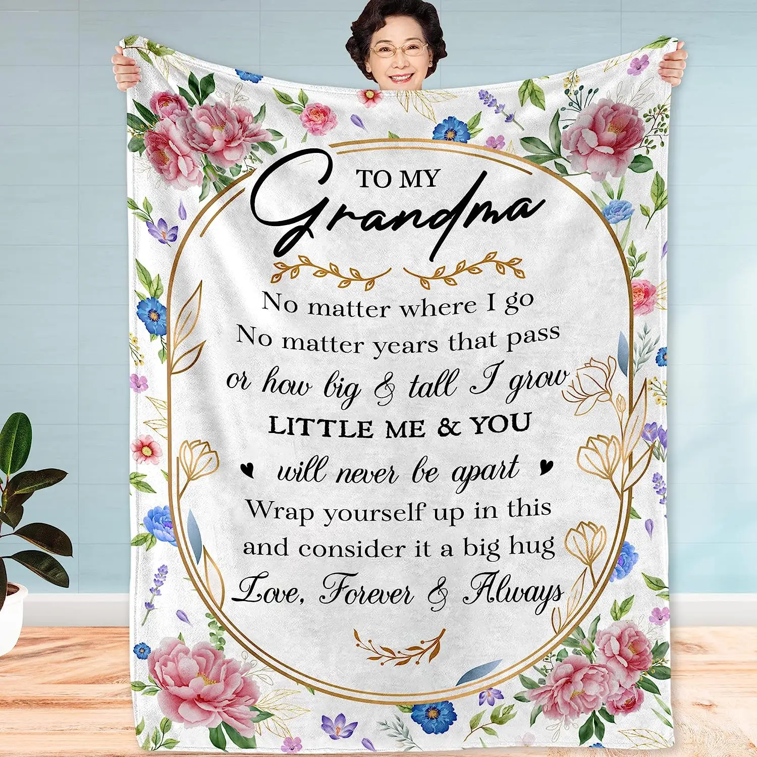 Grandma Gifts, Blankets for Grandma, Gifts for Grandma Mom Form ...