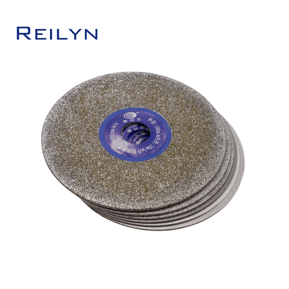 1pc 4" 100mm 46-600# Diamond Coated Flat Lap Wheel Lapidary Polishing ...