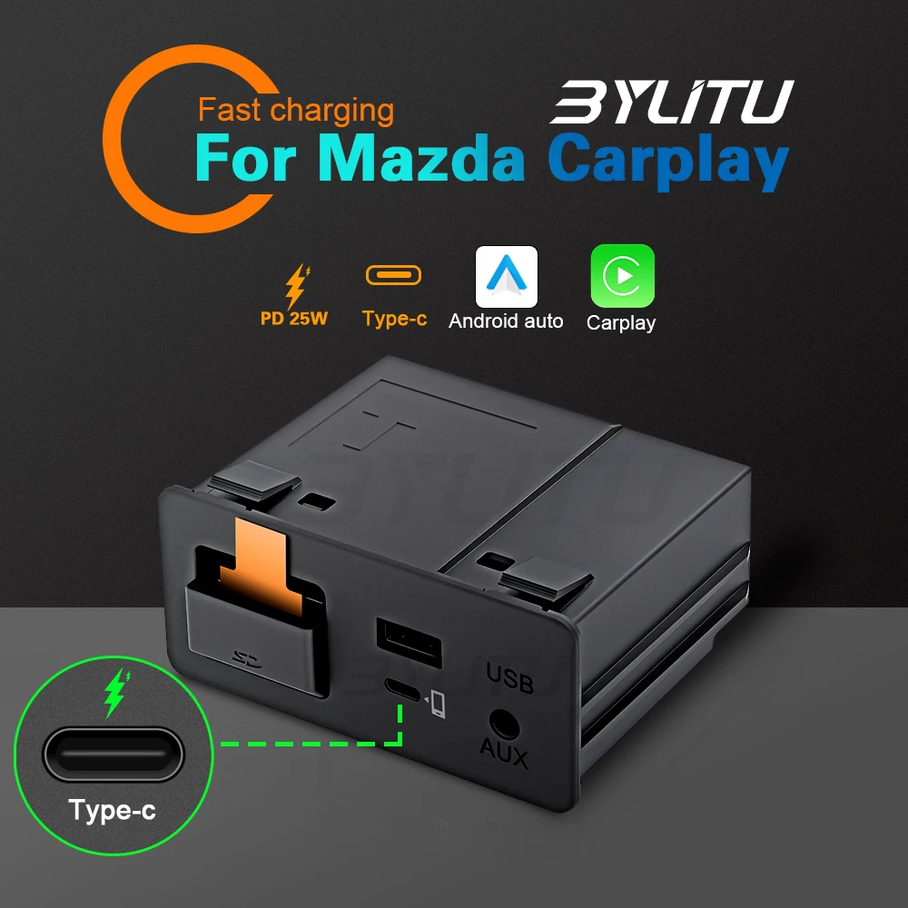 Type-c-Interface-PD-Fast-Charge-CarPlay-Android-Car-Adapter-UBS-Hub-OEM ...