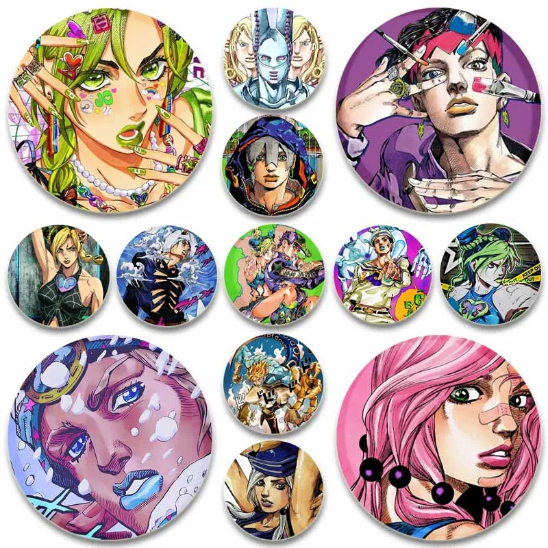 Anime-Jojo-s-Bizarre-Adventure-Brooch-JOLYNE-CUJOH-FF-Kujo-Jotaro-Pin ...