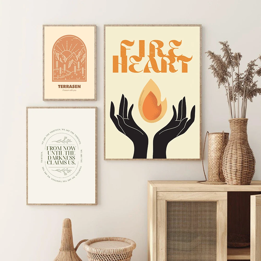 FireHeart-Prints-P-ster-inspirado-en-Sara-J-Maas-desde-ahora-hasta-la ...