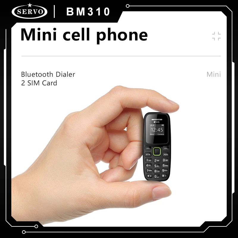 SERVO Mini Mobile Phones Unlocked Bluetooth Earphone Cell phone Low ...
