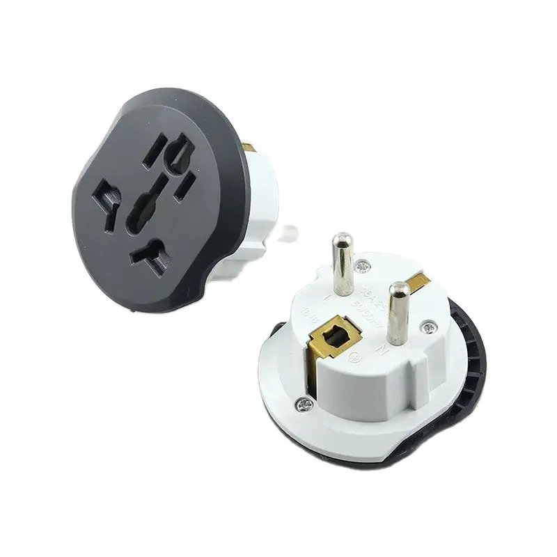 Russia-France-EU-Plug-Adapter-Universal-16A-EU-Converter-2-Round-Pin ...