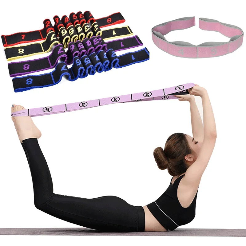 Yoga-Pull-Strap-Belt-Polyester-Latex-Elastic-Latin-Dance-Stretching ...