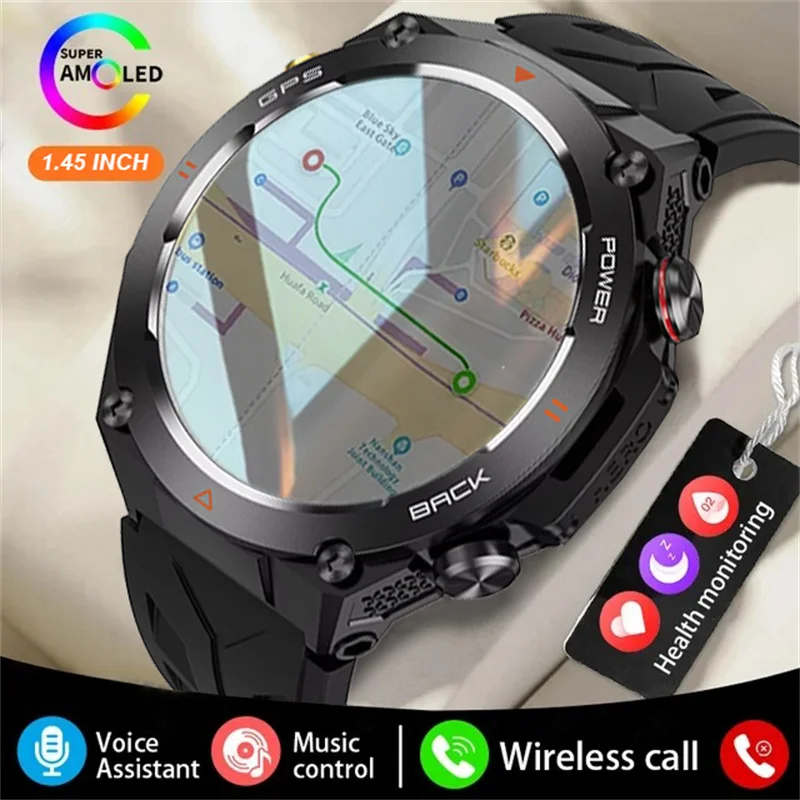 KC82-Smart-Watch-GPS-Tracking-Outdoor-Sports-Compass-AI-Voice-Bluetooth-Call-Altitude-Air ...