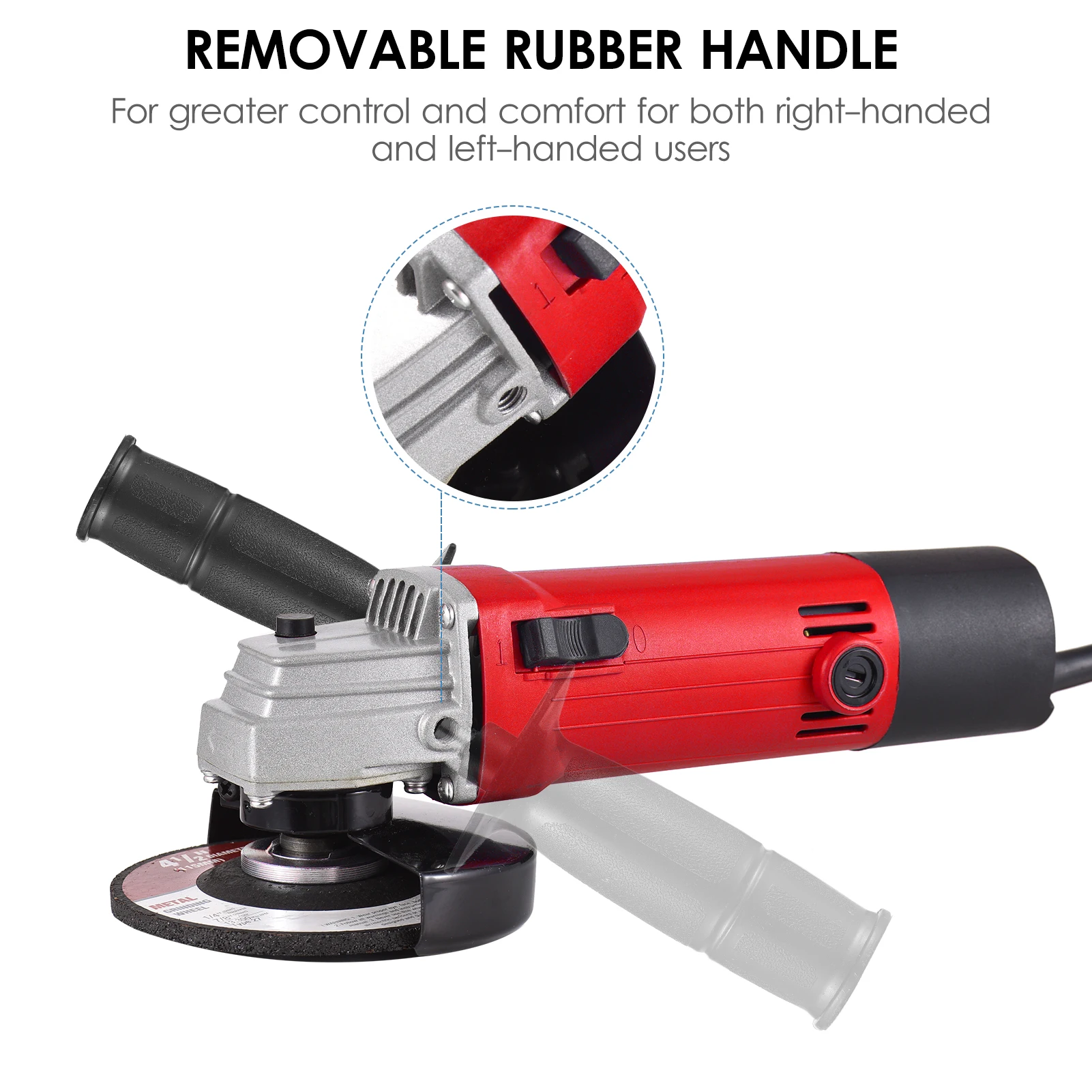 UE - Meuleuse d'angle électrique 720W, polissage du métal, meuleuse à ...