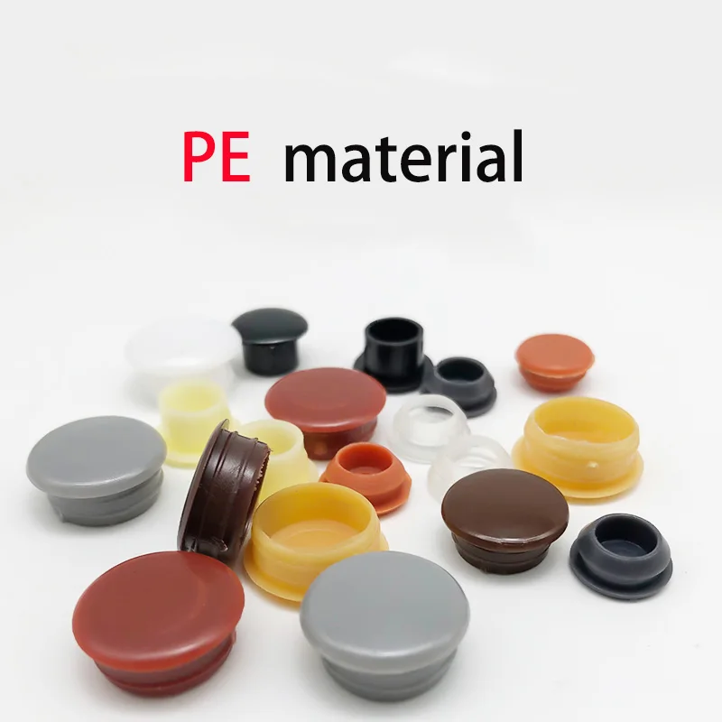 100/50/20/10pcs Colour Round Plastic Cover Furniture Panel Hole Plug ...
