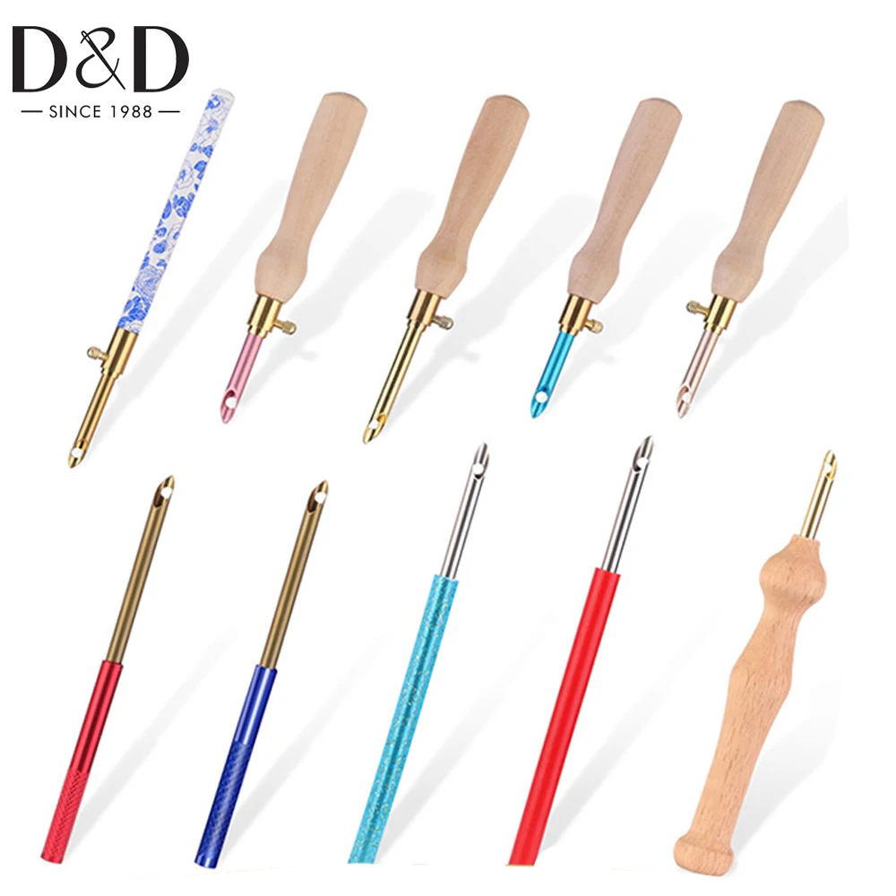 Punch-Needle-Beginners-Supplies-Kit-Wooden-Handle-Cross-Stitch-Punch ...