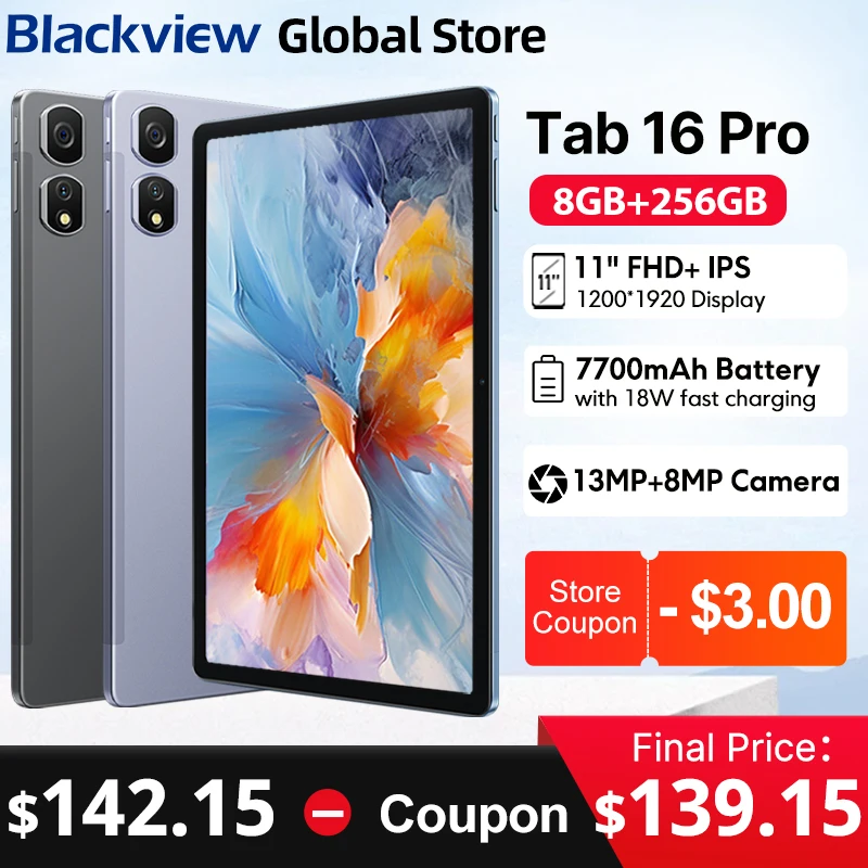 2024-Blackview-Tab-16-Pro-Tablet-8GB-256GB-11-FHD-Display-7700-mAh ...