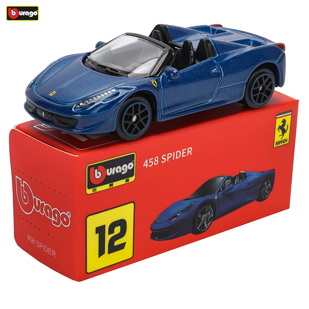 Bburago1-64-series-Ferrari-458-SPIDER-Model-colecci-n-peque-a-coche-de ...